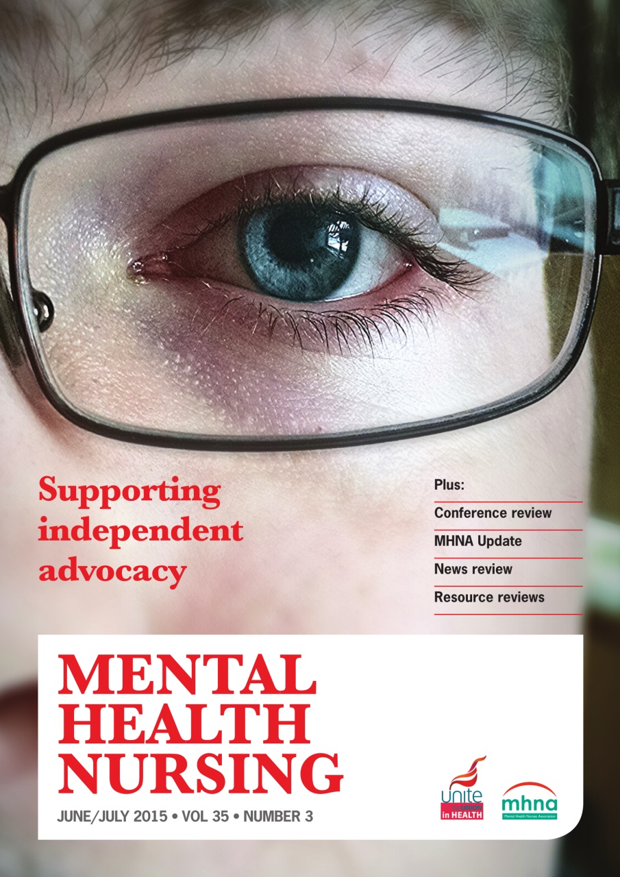 Mental Health Nursing Magazine - Mental Health Nursing June 2015 Back Issue