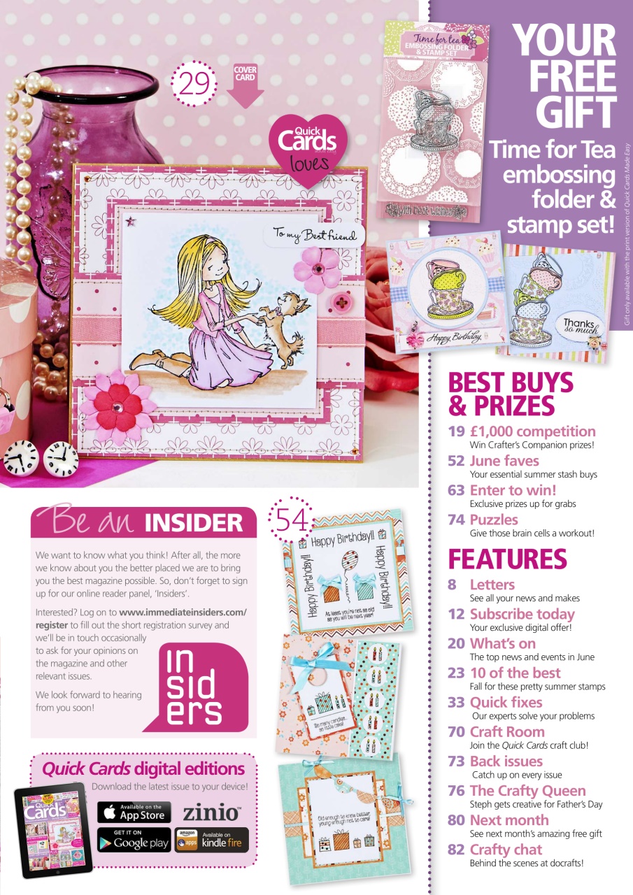 Quick Cards Made Easy Magazine - June 2015 Back Issue