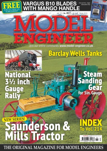 Model Engineer Magazine - No. 215 Vol. 4511 Back Issue