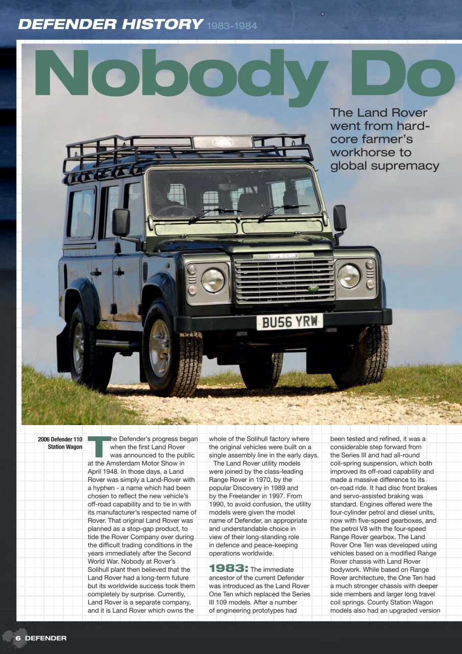 Classic Land Rover Magazine - Defender Special Issue