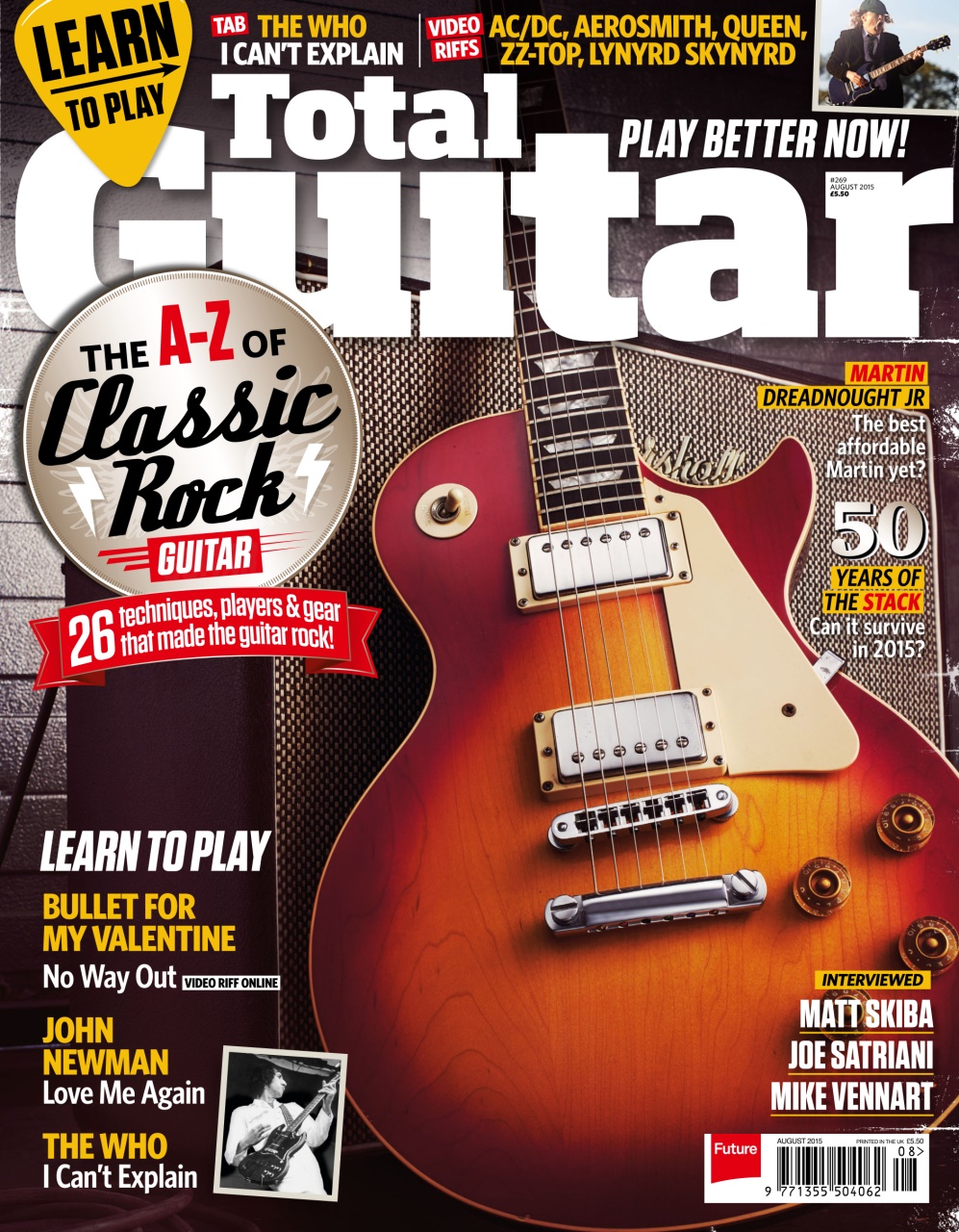 Total Guitar Magazine - August 2015 Back Issue
