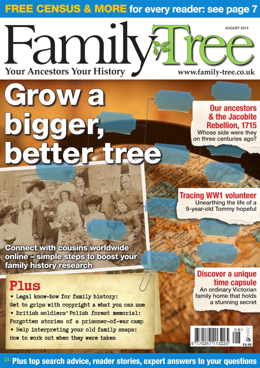 Family Tree Magazine - Family Tree August 2015 Back Issue