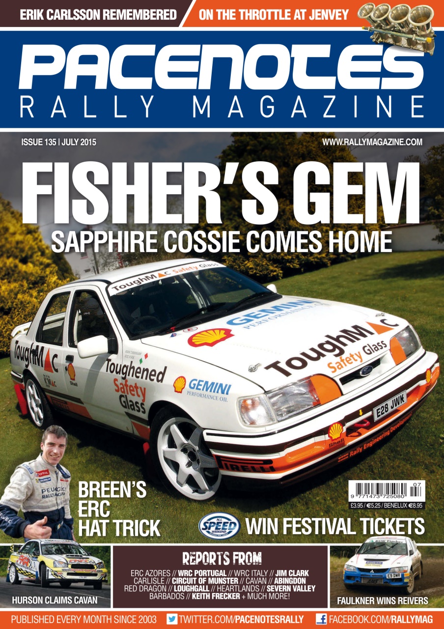 Pacenotes Rally magazine - Issue 135 - July 2015 Back Issue
