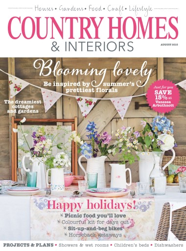 Country Homes & Interiors Magazine - August 2015 Back Issue
