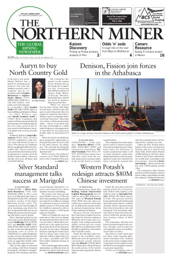 The Northern Miner Magazine - Vol. 101 No. 22 Back Issue