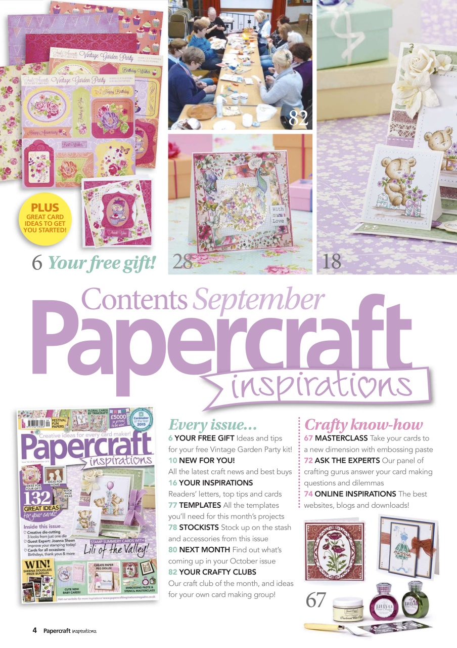 Papercraft Inspirations Magazine - September 2015 Back Issue