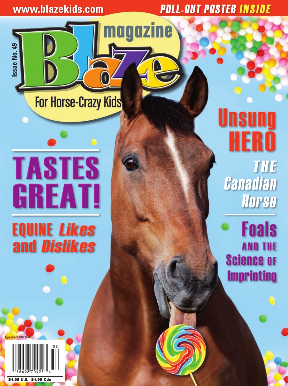 Blaze Magazine For Horse Crazy Kids - Issue No. 49 Summer 2015 Back Issue
