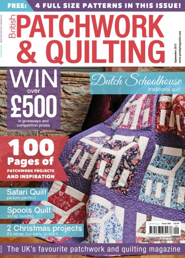 Patchwork and Quilting Magazine - September 2015 Back Issue