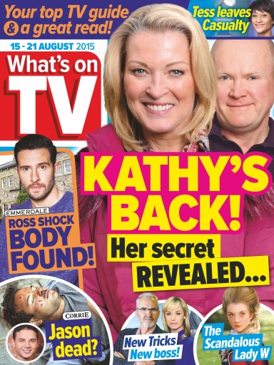 What's on TV Magazine - 15th August 2015 Back Issue