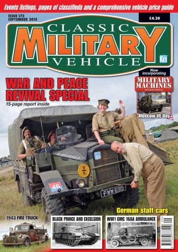 Classic Military Vehicle Magazine - September 2015 Back Issue