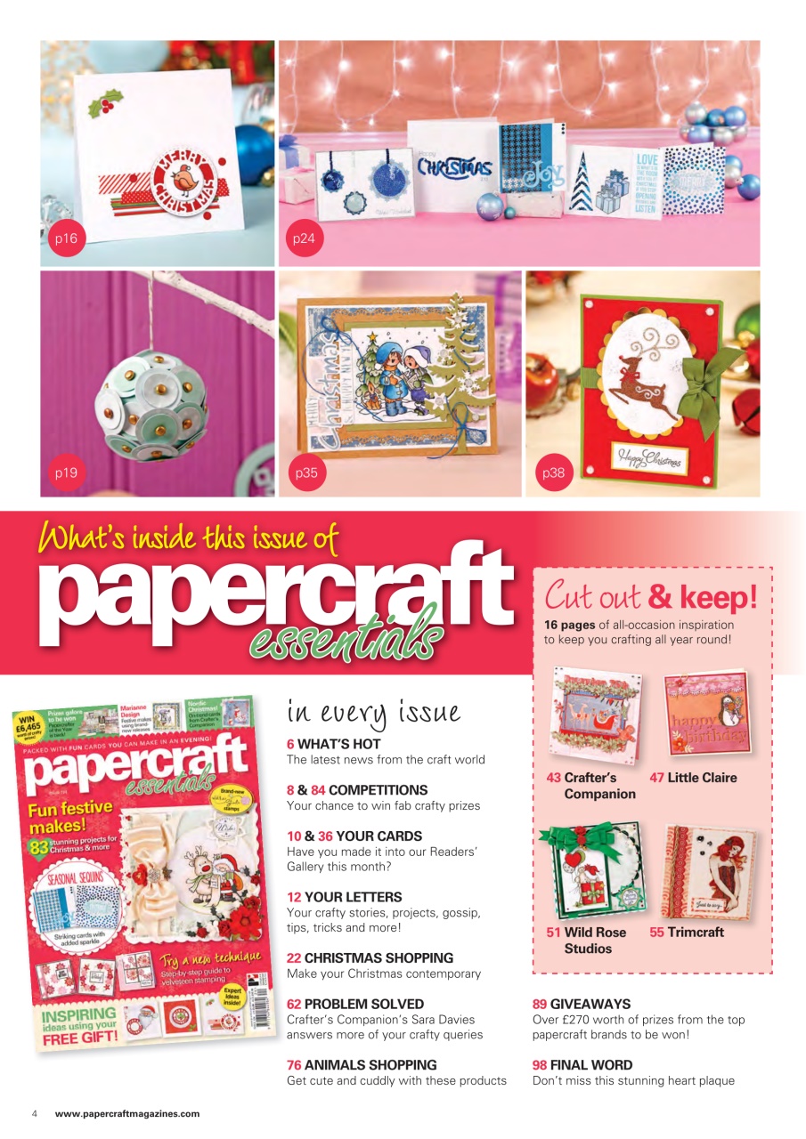 Papercraft Essentials Magazine - 124 Back Issue
