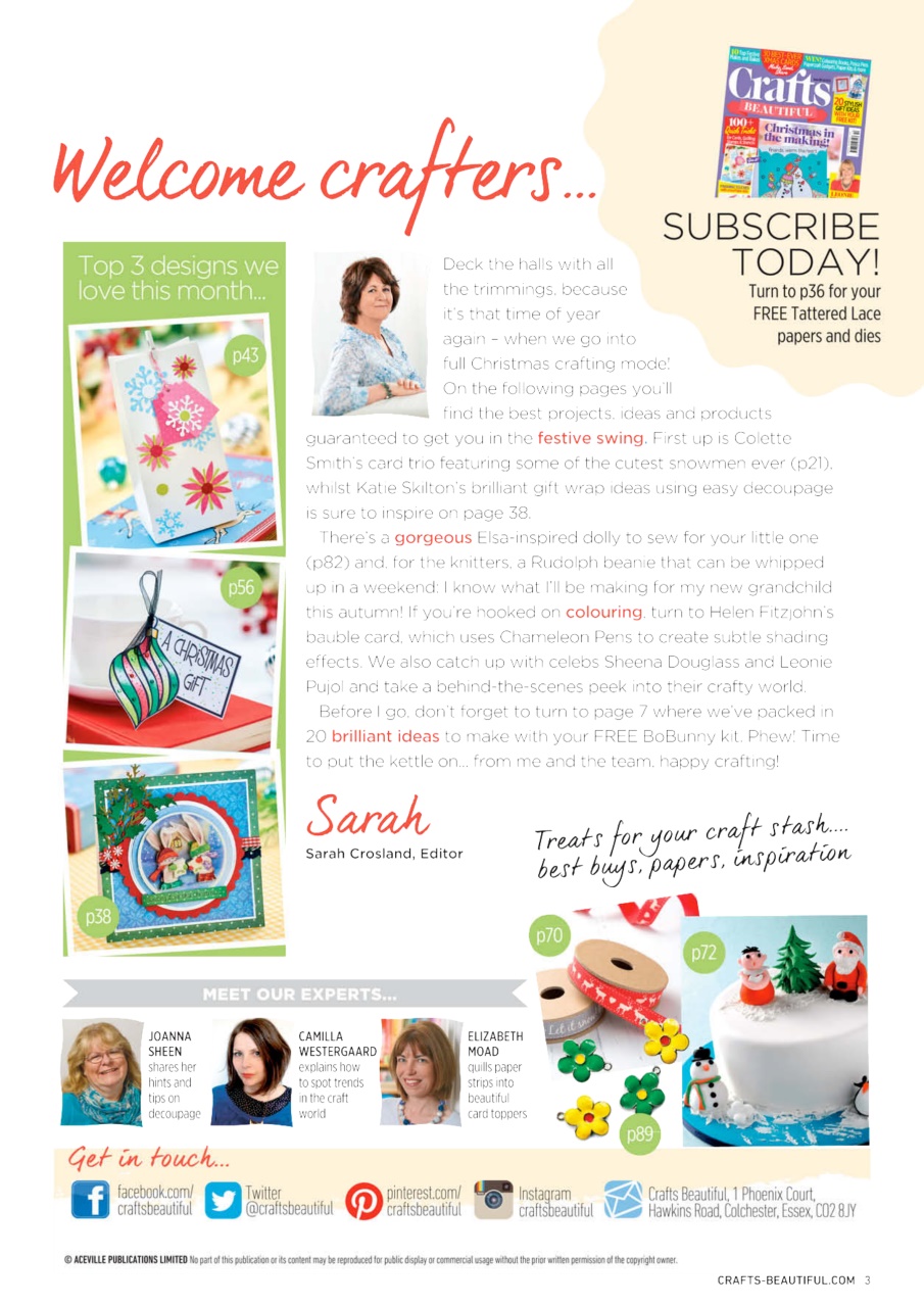 Crafts Beautiful Magazine - Oct-15 Back Issue