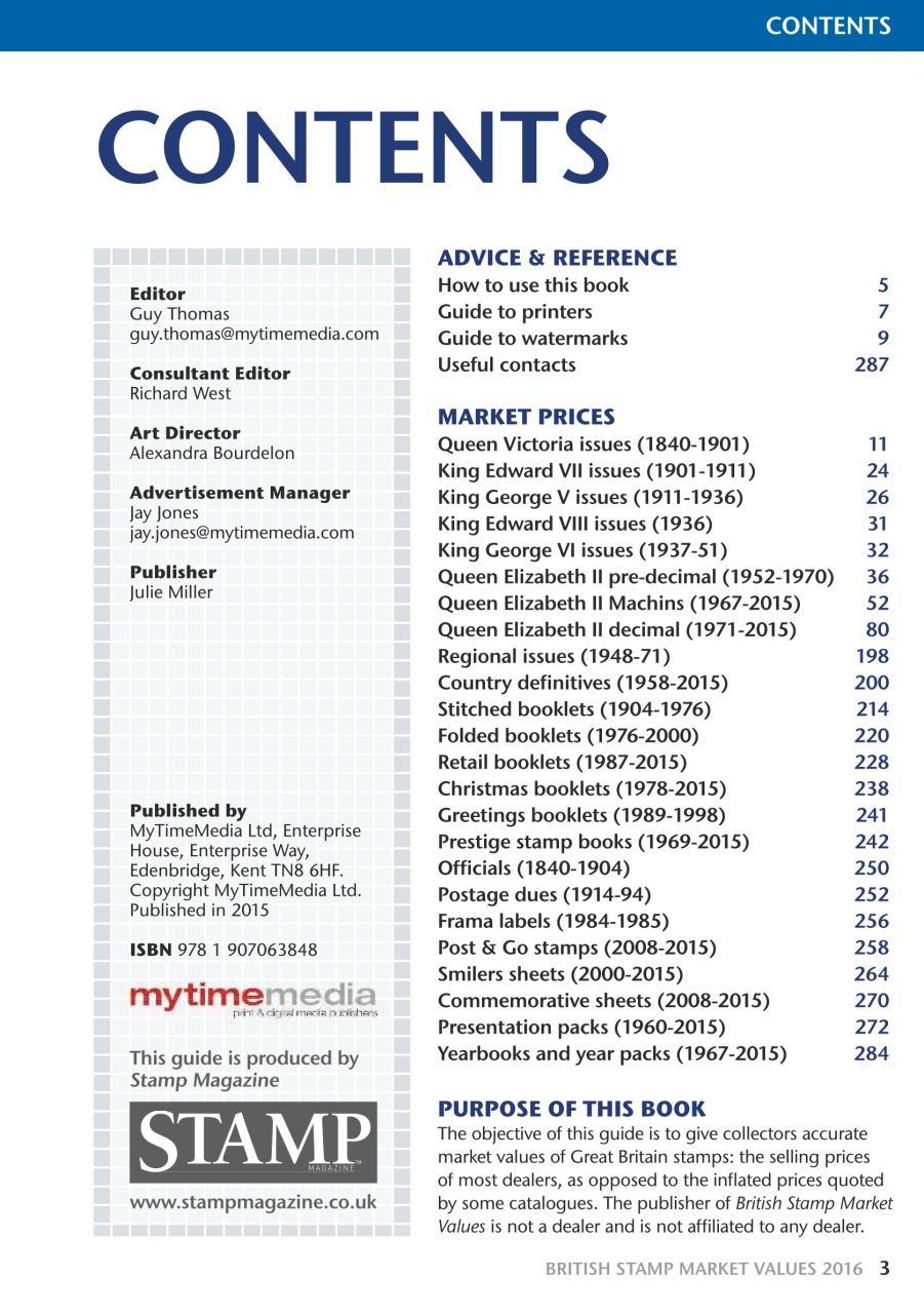Stamp Magazine - British Stamp Market Values 2016 Special Issue