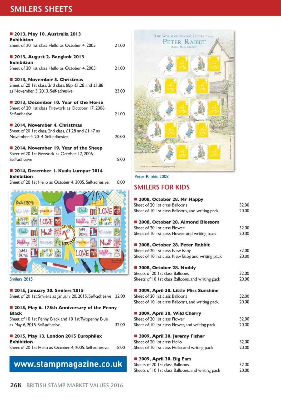 Stamp Magazine - British Stamp Market Values 2016 Special Issue