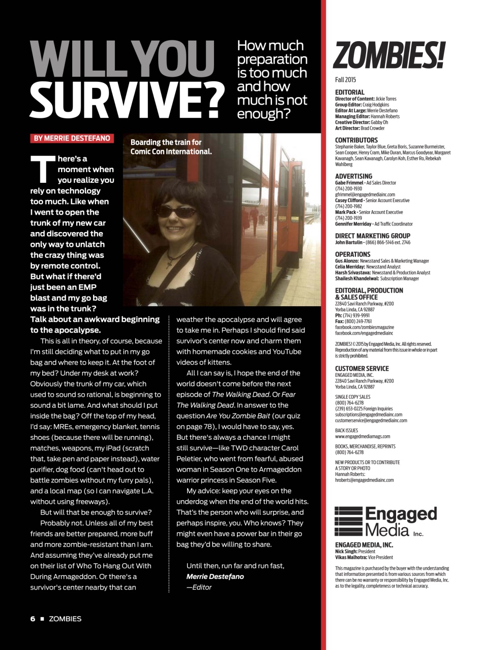 Knives Illustrated Magazine - Zombies Fall 2015 Special Issue