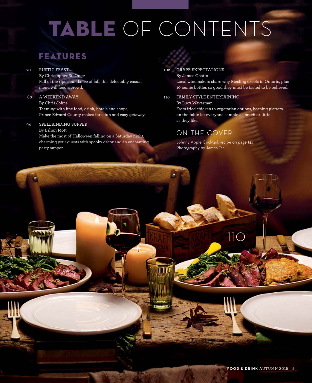 LCBO Food & Drink Magazine - Autumn 2015 Back Issue