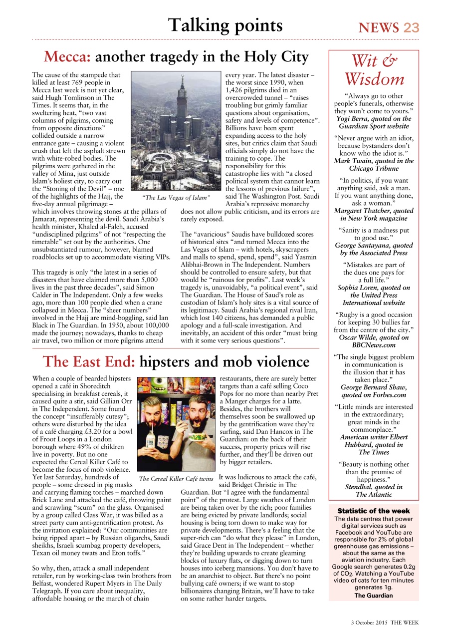 The Week Magazine - October 3. 2015 Back Issue