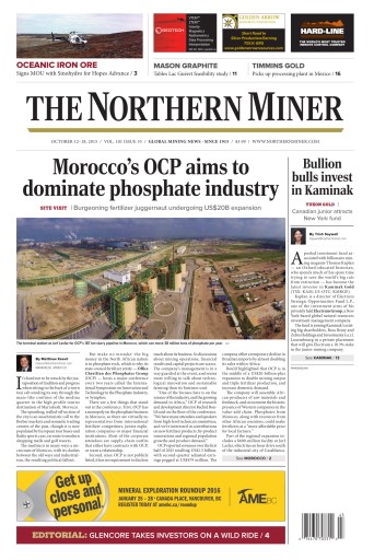 The Northern Miner Magazine - Vol. 101 No. 35 Back Issue