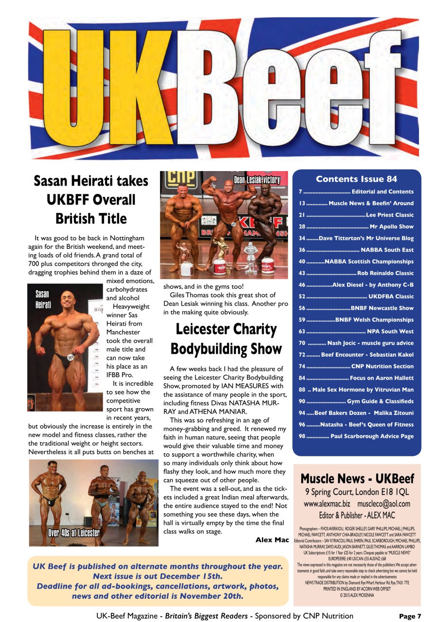 UK Beef Magazine - Issue 84 Back Issue