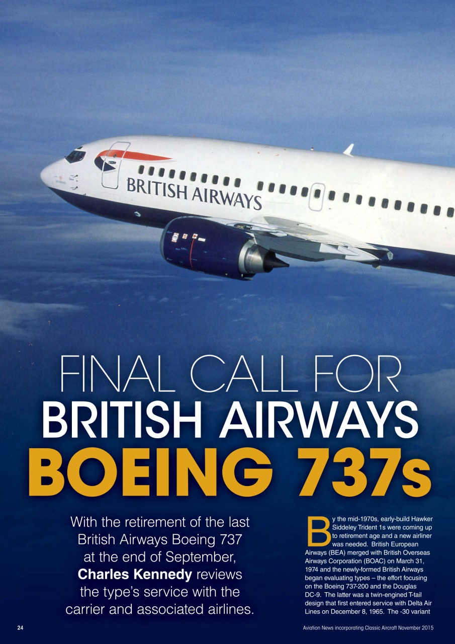 Aviation News Magazine - November 2015 Back Issue