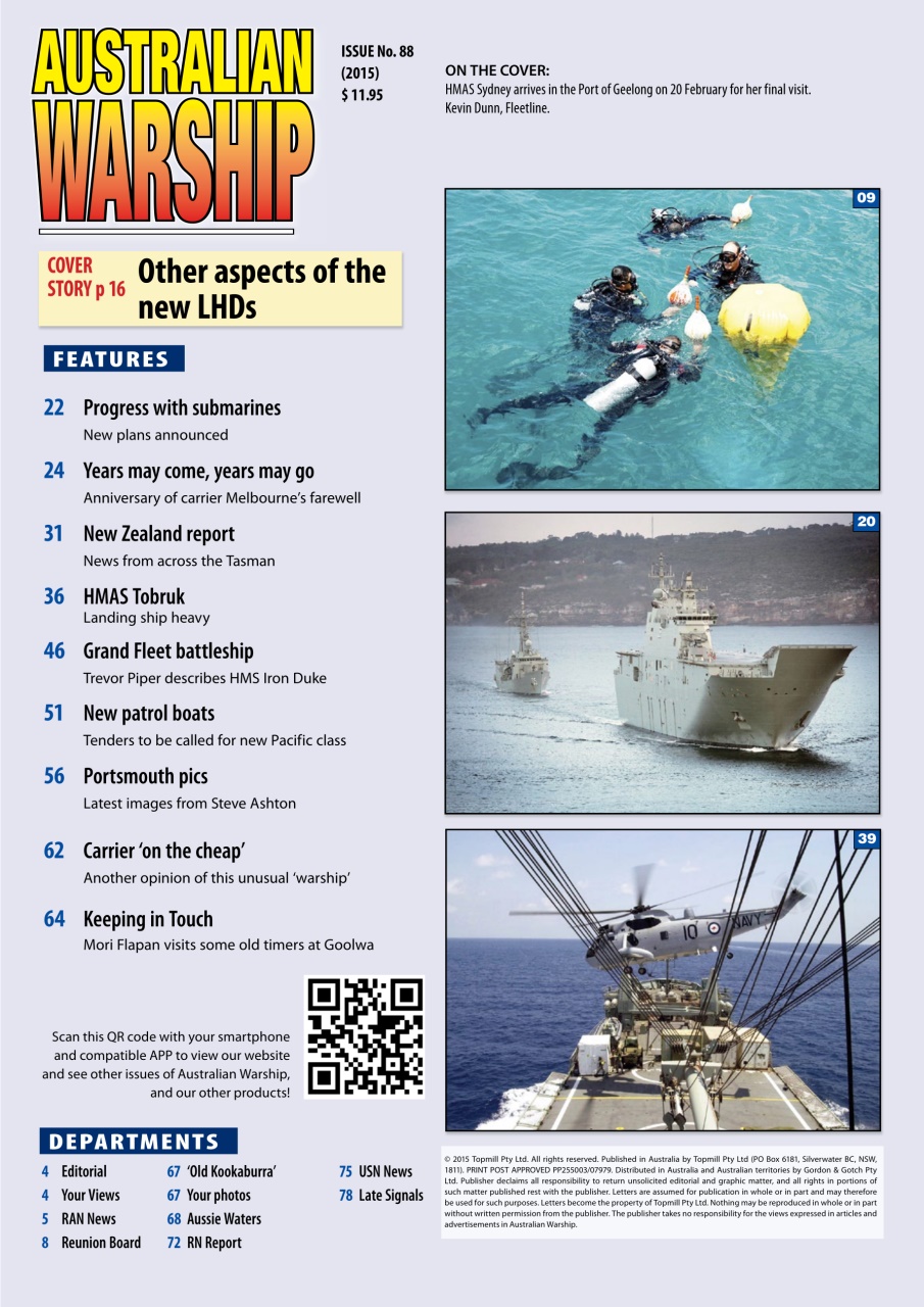 Australian Warship Magazine - Issue 88 Back Issue