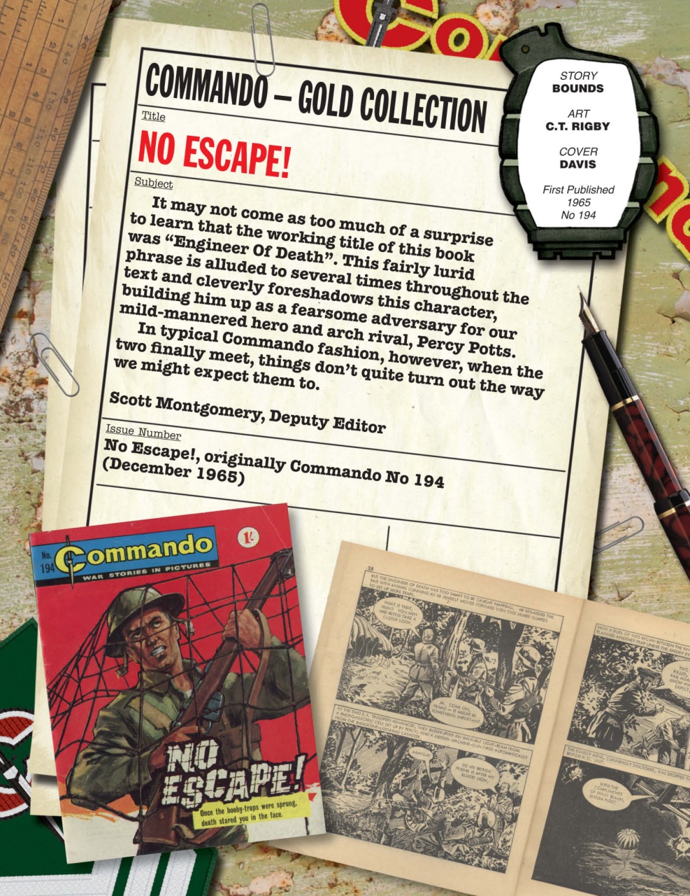 Commando Magazine - 4856 Back Issue