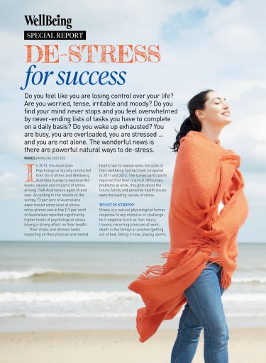 WellBeing Magazine - Special Report: De-Stress for Success Special Issue