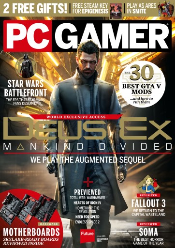 PC Gamer (UK Edition) Magazine - December 2015 Back Issue