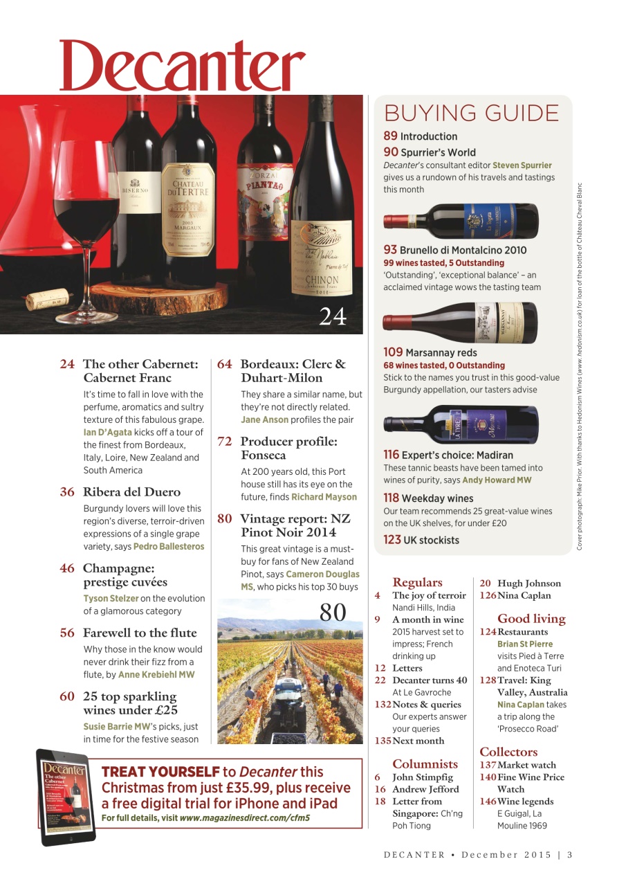 Decanter Magazine - December 2015 Back Issue