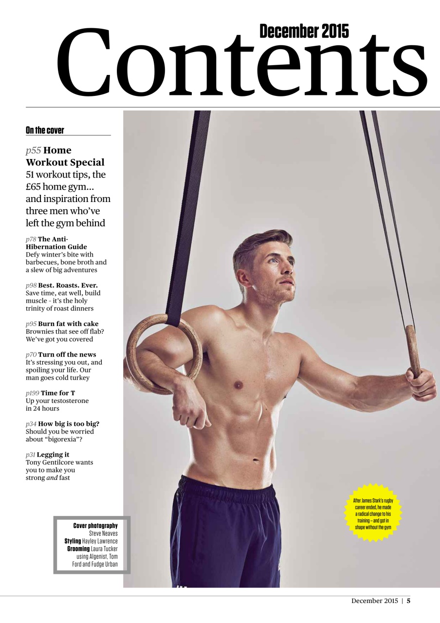 Men's Fitness Magazine - December 2015 Back Issue