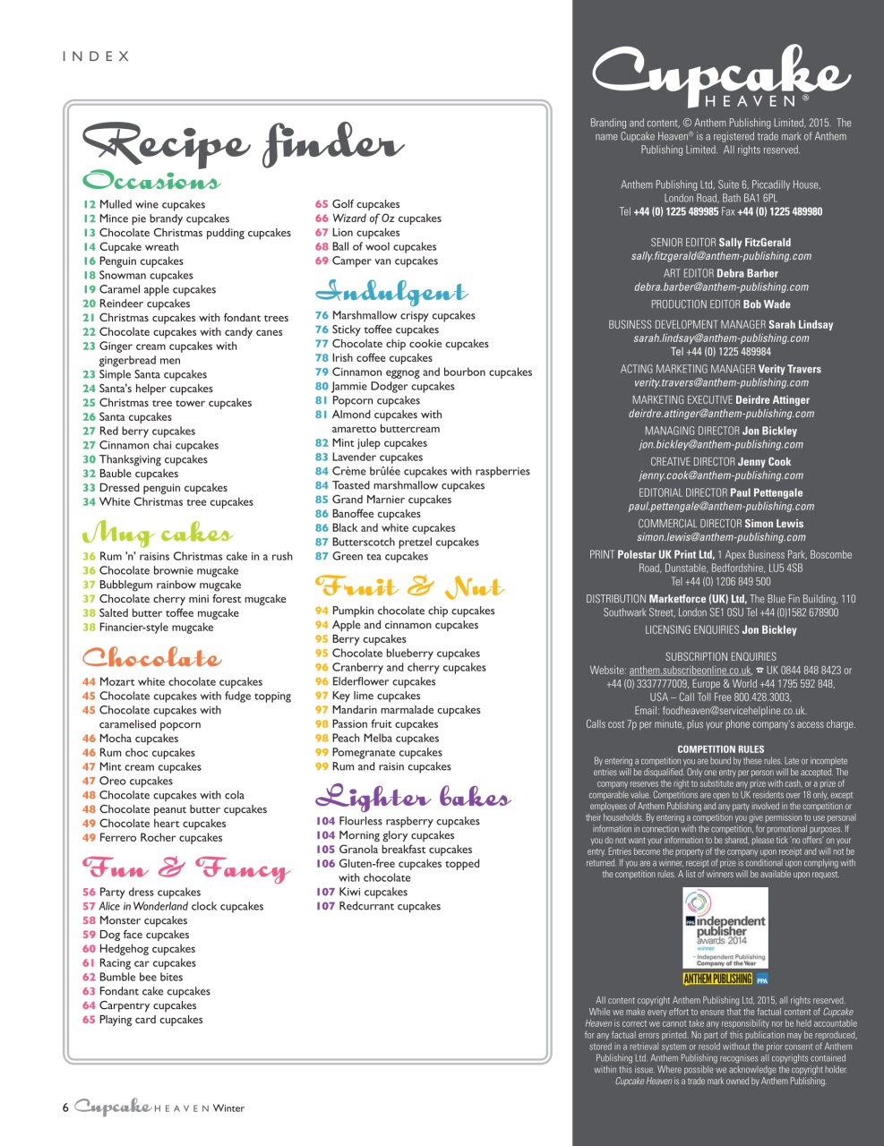 Cupcake Heaven Magazine - Cupcake Heaven Winter 2015 Back Issue