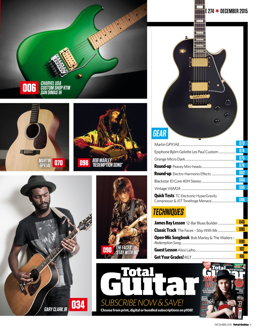 Total Guitar Magazine - December 2015 Back Issue