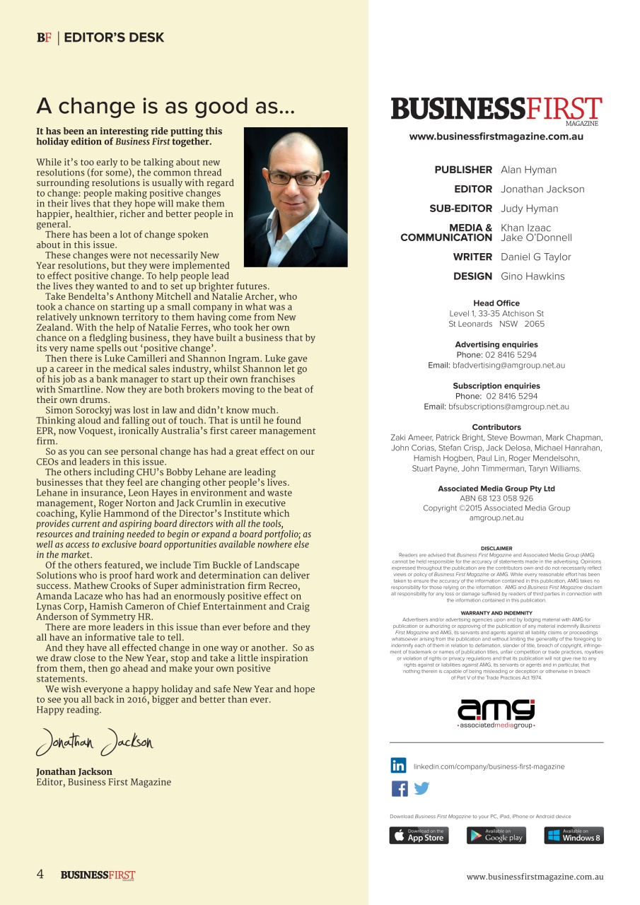 Business First Magazine - Dec/Jan 2016 Subscriptions | Pocketmags