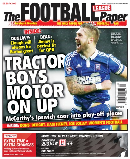 The Football League Paper Magazine - 13th December 2015 Back Issue