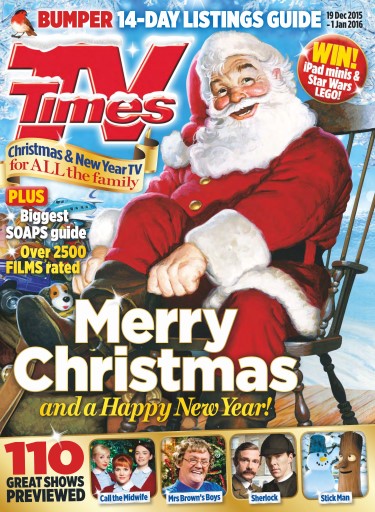 TV Times Magazine - 19th Dec - 1st Jan 2016 Back Issue