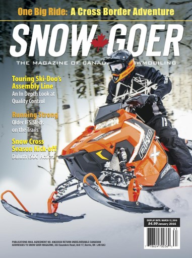 Snow Goer Canada Magazine - January 2016 Back Issue
