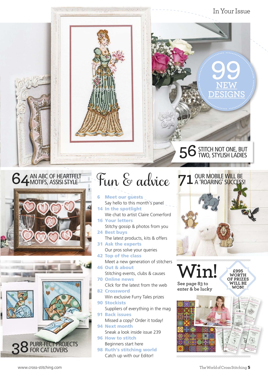 The World of Cross Stitching Magazine - February 2016 Back Issue