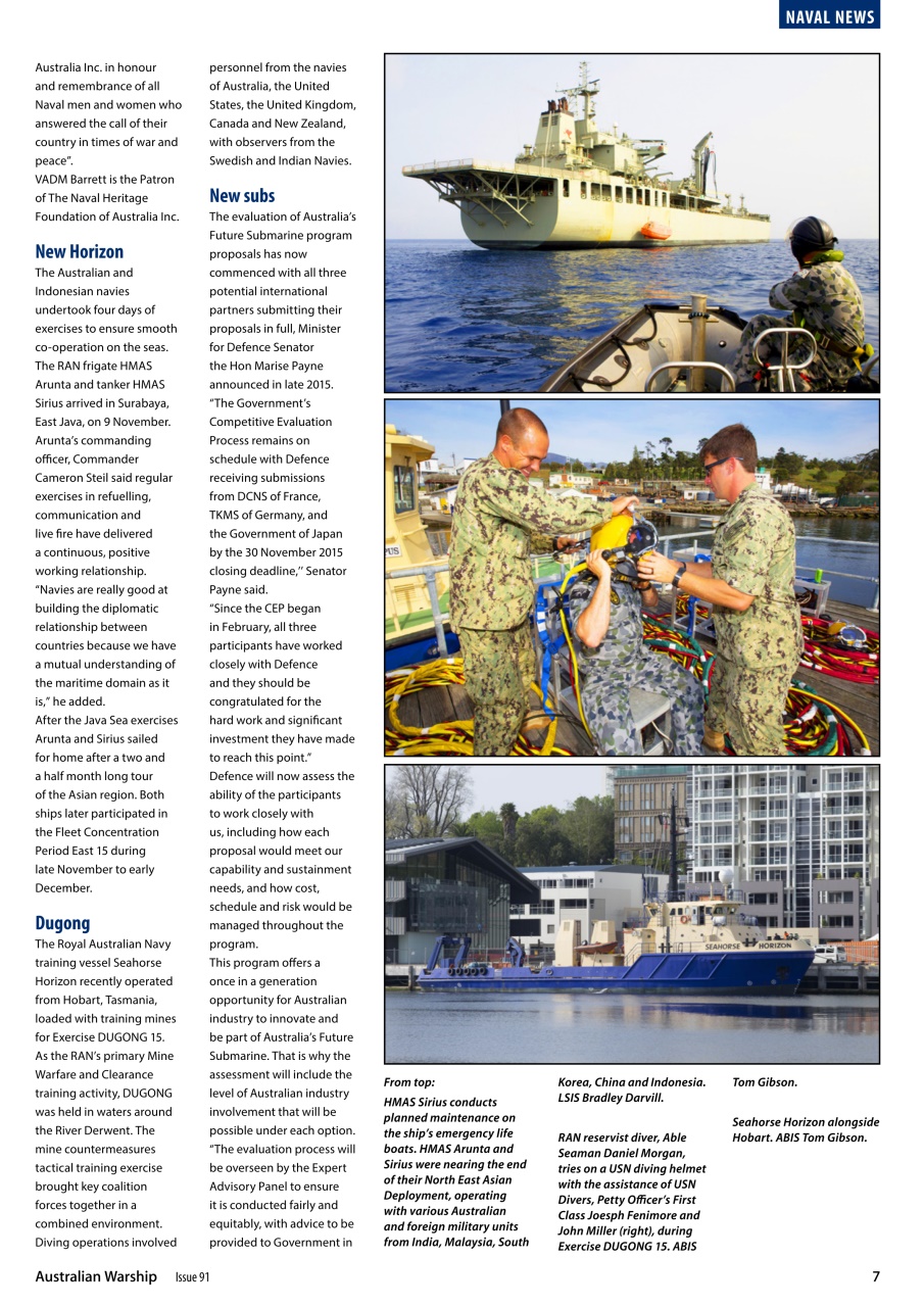 Australian Warship Magazine - 91 Back Issue