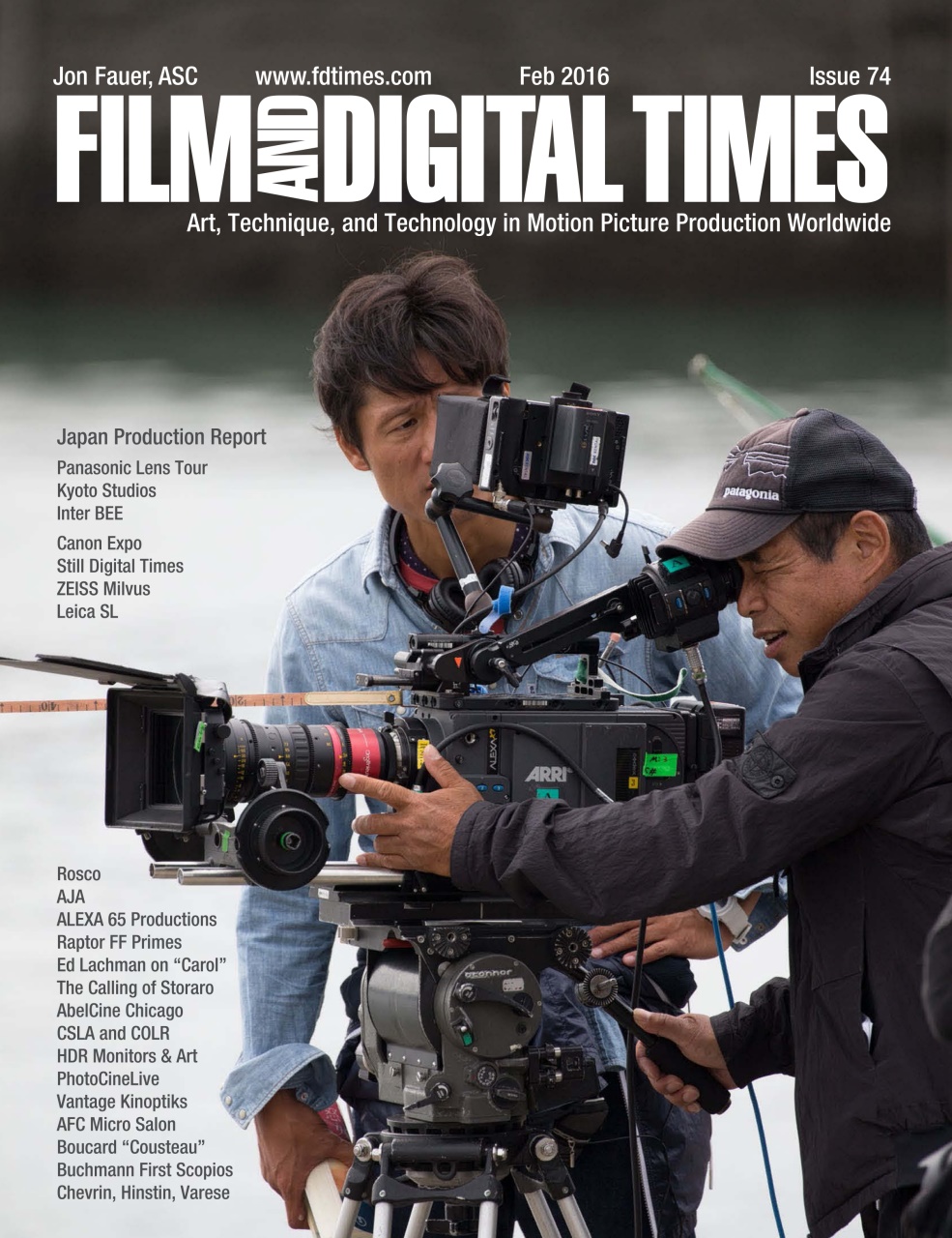 Film and Digital Times Magazine - Feb 2016 - Issue 74 Back Issue