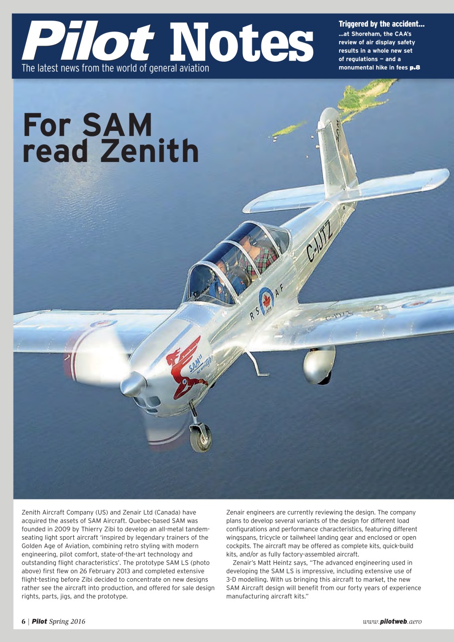 Pilot Magazine - SPRING 16 Back Issue
