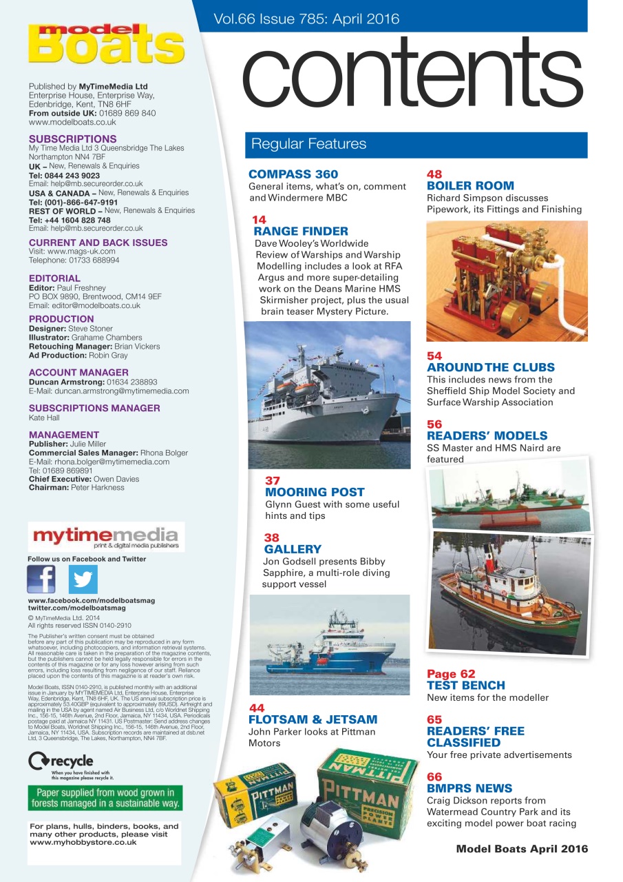 Model Boats Magazine - April 2016 Back Issue