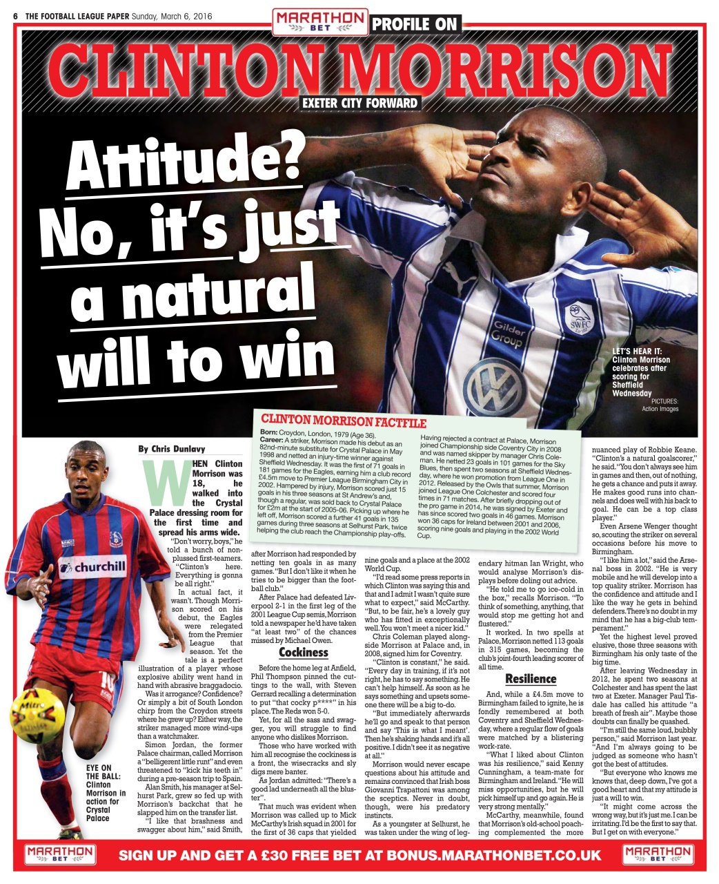 The Football League Paper Magazine - 6th March 2016 Back Issue