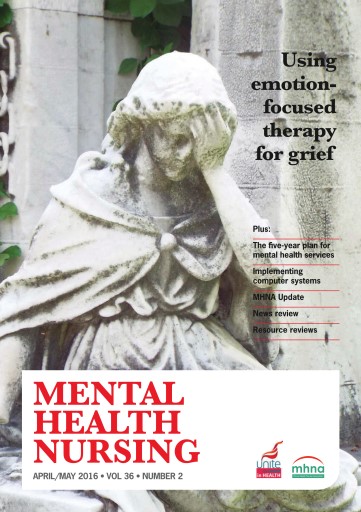 Mental Health Nursing Magazine - April 2016 Back Issue
