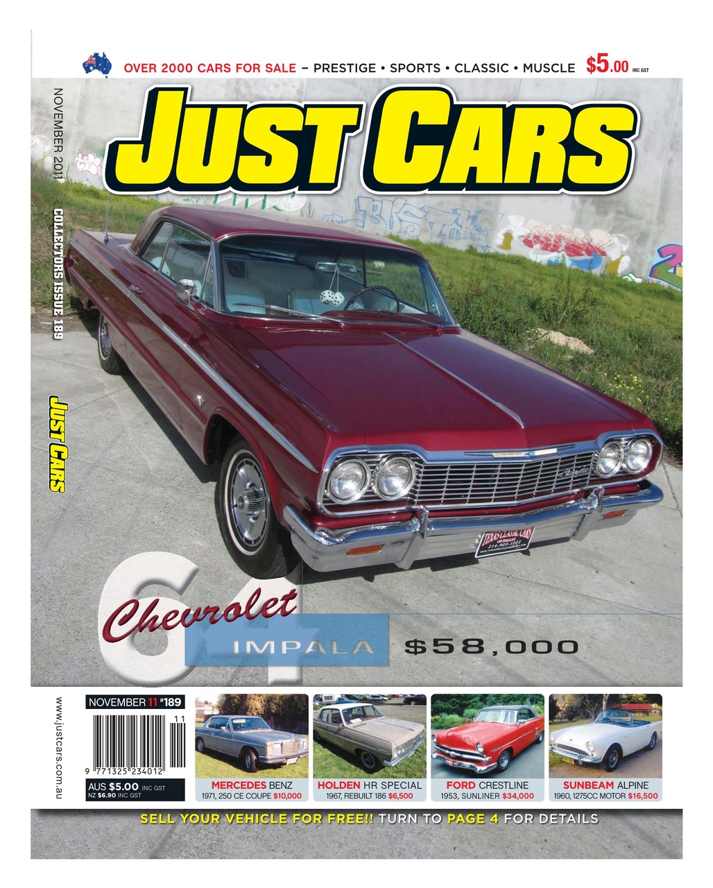 JUST CARS Magazine - JUST CARS Nov Issue 189 Subscriptions | Pocketmags