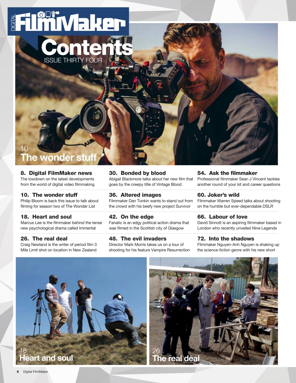 Digital FilmMaker Magazine - dfm issue 34 Back Issue