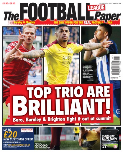 The Football League Paper Magazine - 17th April 2016 Back Issue