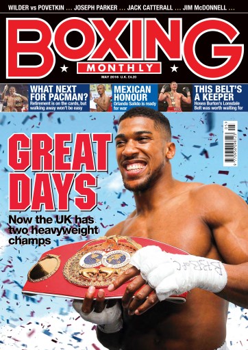 Boxing Monthly Magazine - May 2016 Back Issue