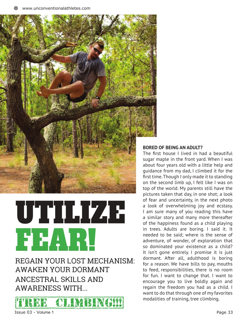 Unconventional Athletes Magazine - Issue 3 Volume 1 Back Issue