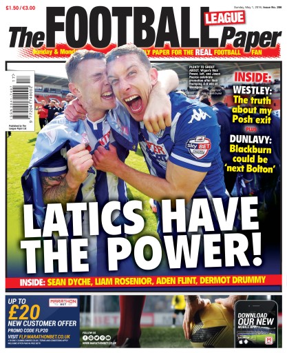 The Football League Paper Magazine - 1st May 2016 Back Issue
