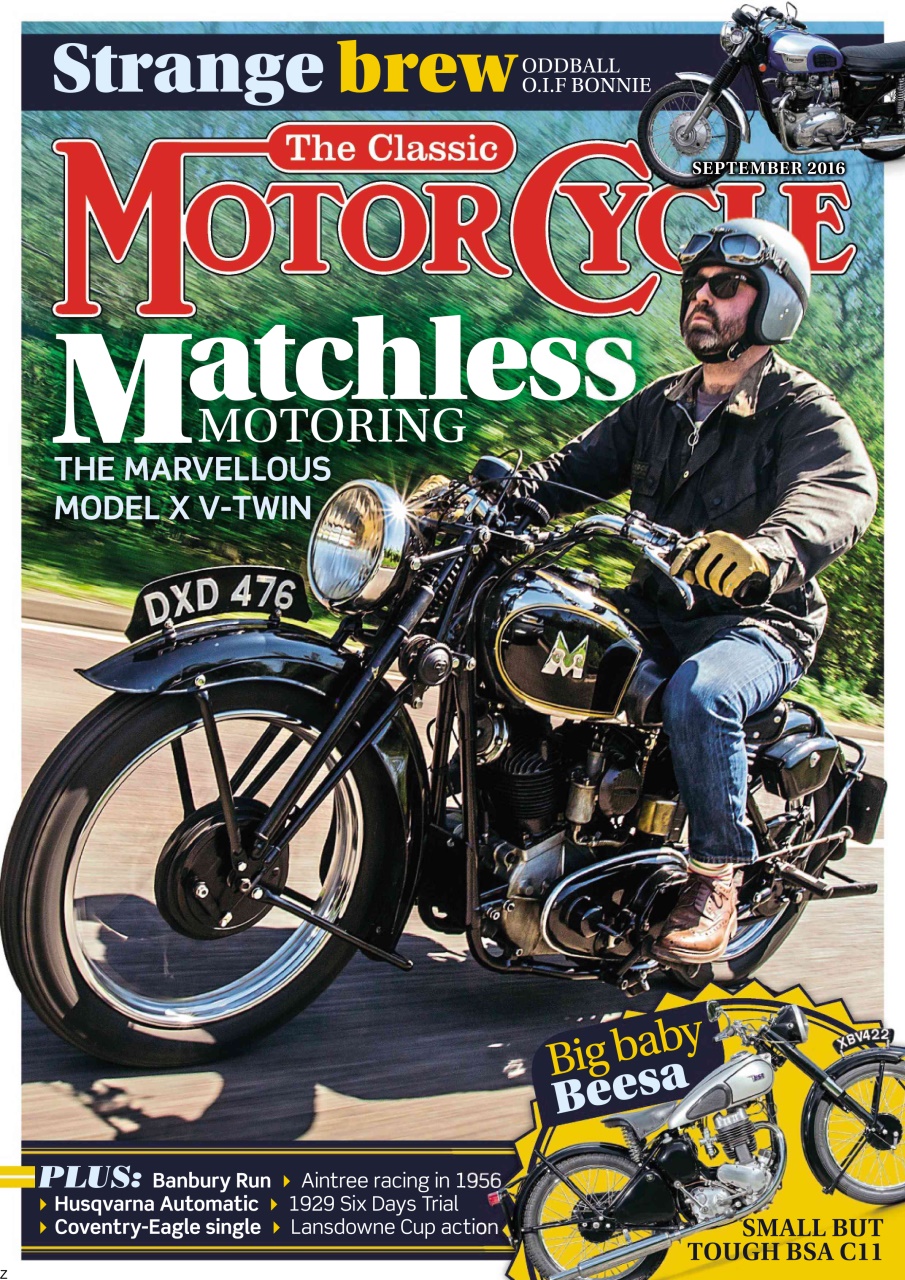 The Classic MotorCycle Magazine - September 2016 Back Issue